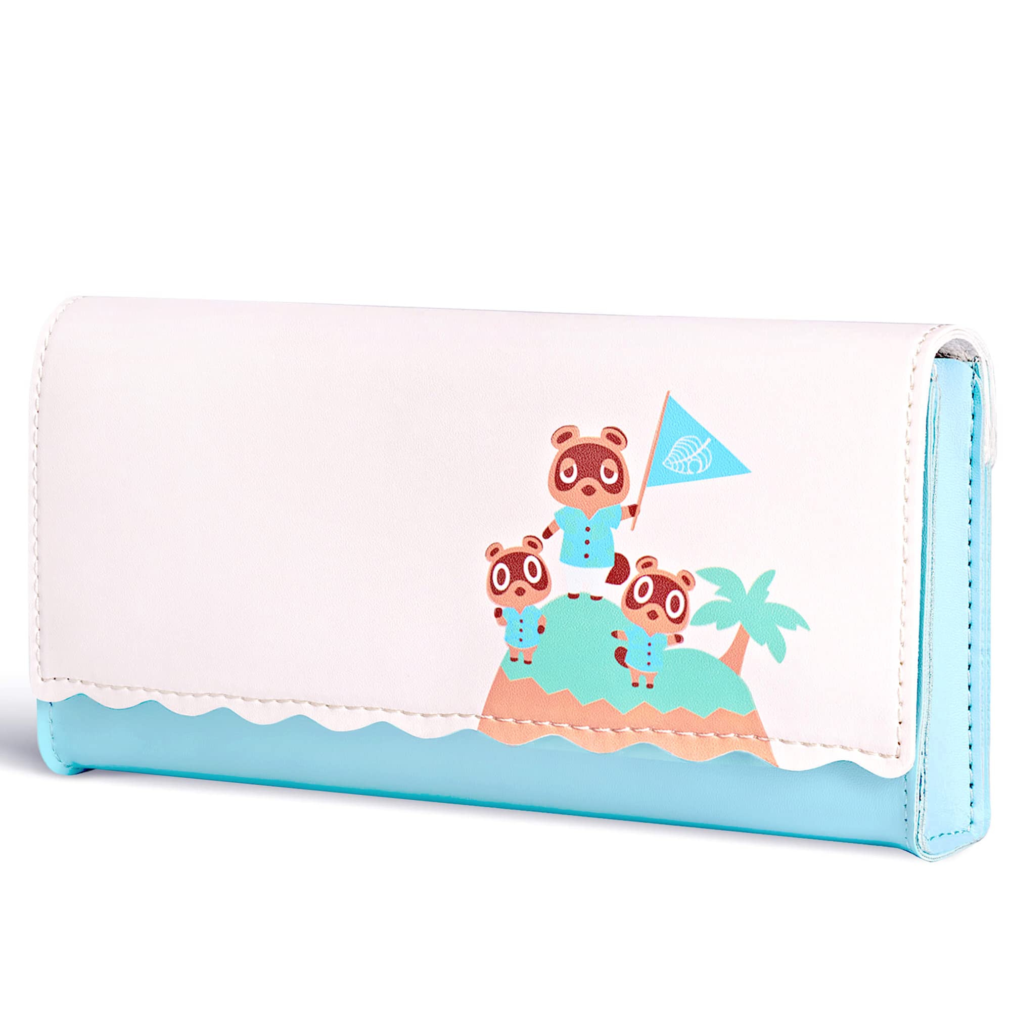 FUNLAB Case Compatible with Switch Lite,Ultra Slim Leather Clutch Case,Cute Carrying Case with Game Card Holder