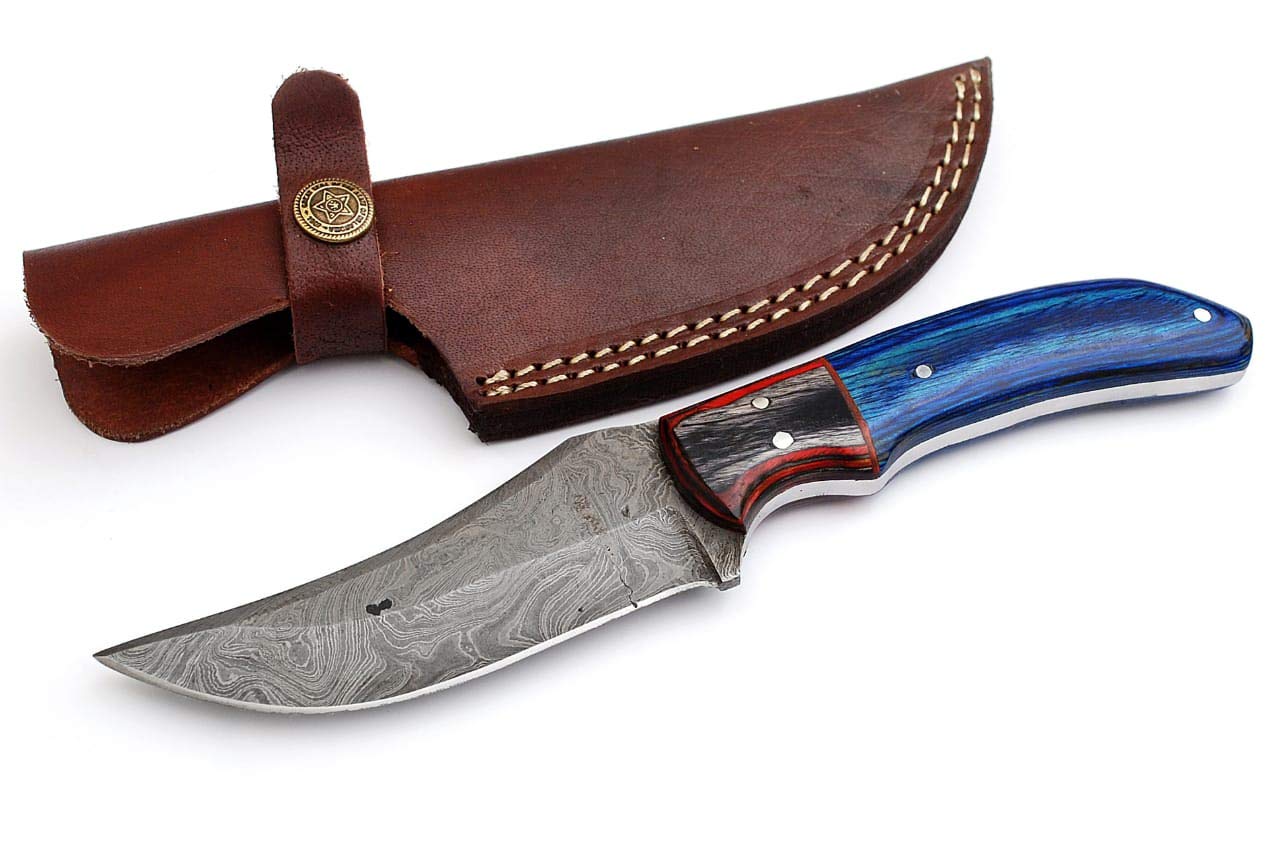 AishaTech Prime Quality Hunting Hunting Knife Diamond Wood Handle AT-2740