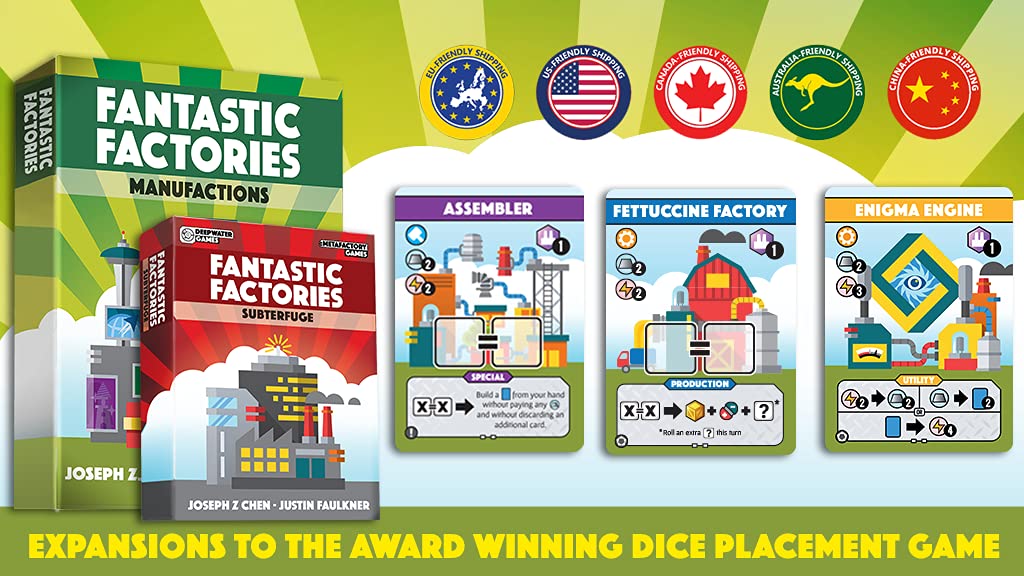 Greater Than Games Deepwater Games Fantastic Factories: Manufactions