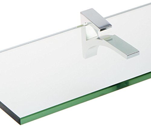 Spancraft Glass Cardinal Glass Shelf, Chrome, 8 x 42