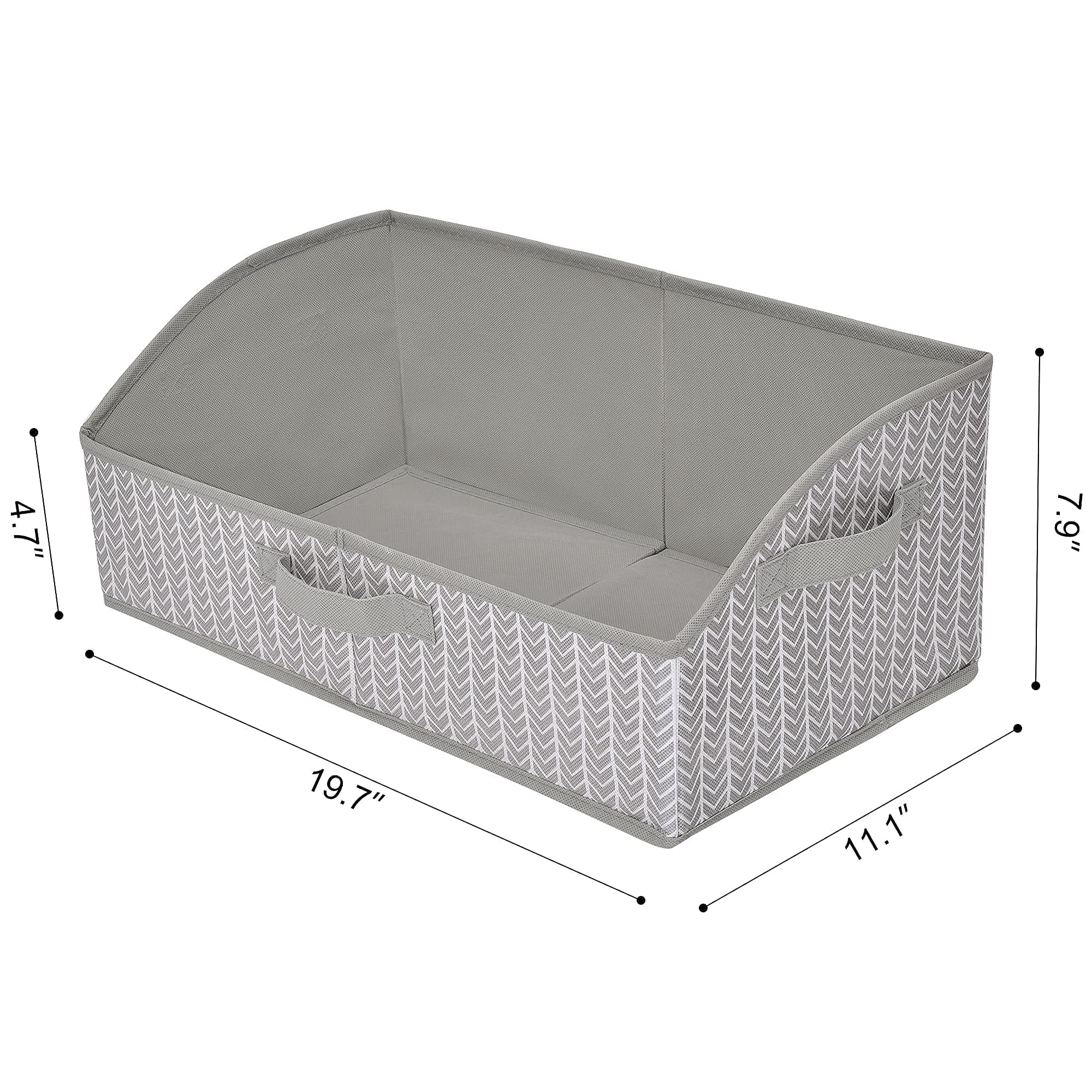 GRANNY SAYS Bundle of 3-Pack Trapezoid Closet Storage Bins & 2-Pack Socks Storage Organizers