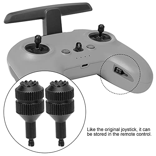 Liyeehao Aluminum Controller Joysticks, Controller Joysticks Aluminium Alloy for Metal Joystick Protector for Model Airplane Accessories(Black)