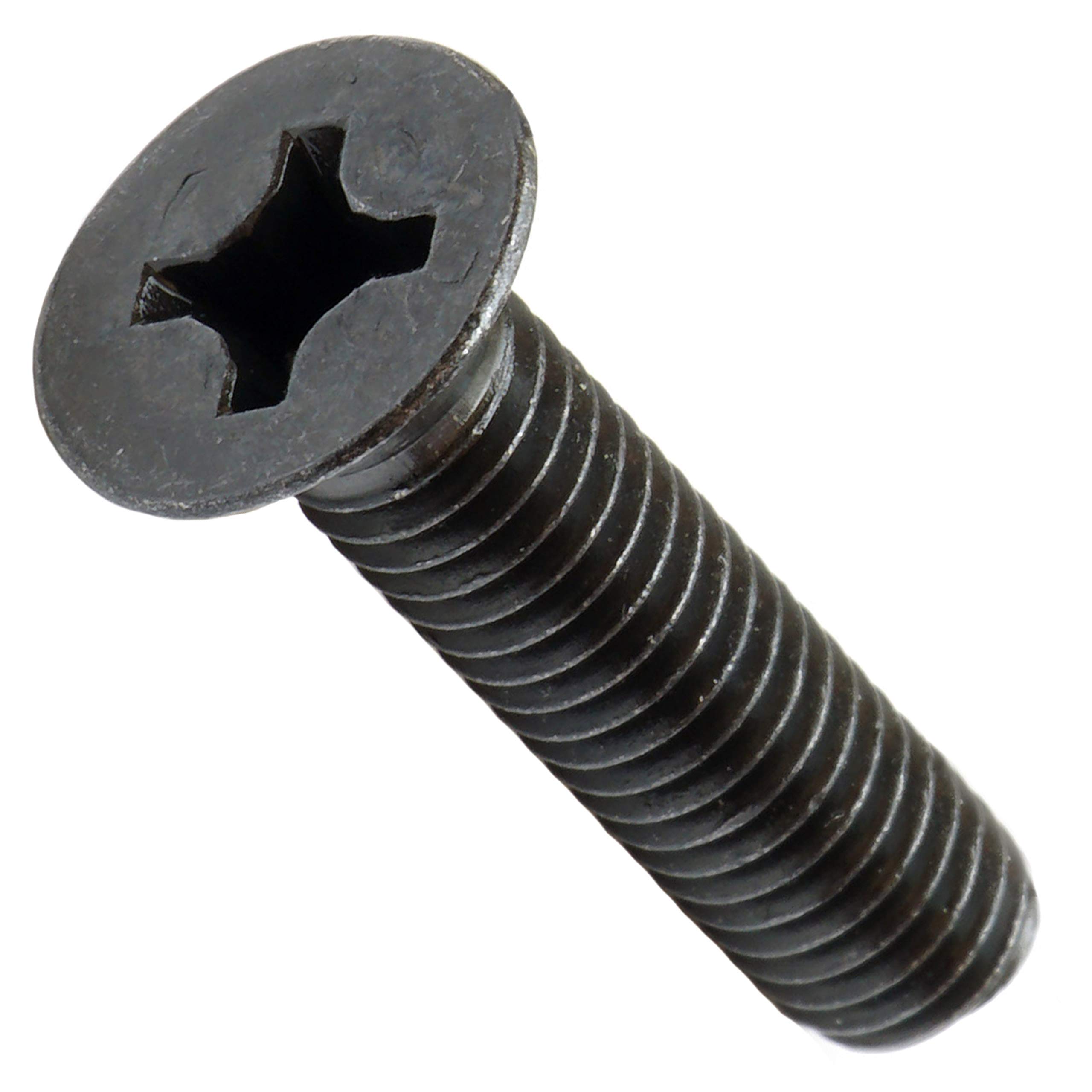 MonsterBolts - M2 x 5mm Phillips Flat Head, DIN 965, Alloy Steel, Black Oxide, 50 Pack