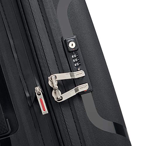 DELSEY Paris Clavel Hardside Expandable Luggage with Spinner Wheels, Black, Checked-Large 30 Inch