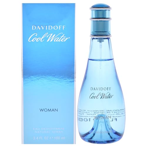 Cool Water by Zino Davidoff | Eau de Deodorante | Fragrance for Women | Ocean Breeze and Sea-Water Scent | 100 mL / 3.4 fl oz