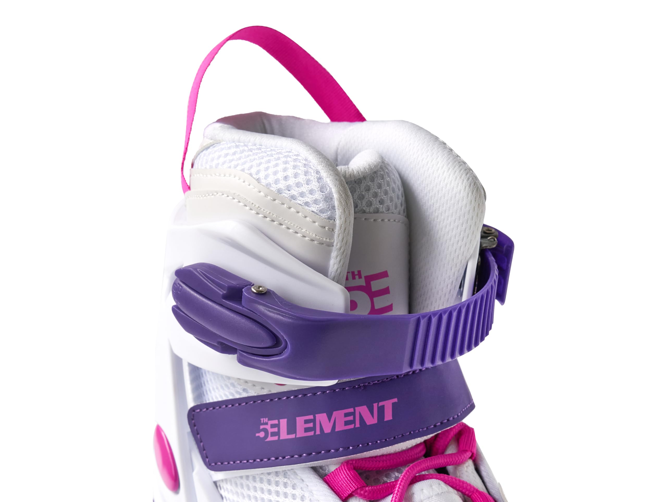 5th Element Lynx LX Inline Skates for Women with Adjustable Strap, 80mm Wheels, and Soft Boot Fit for Skating, Roller Derby, Roller Hockey (9.0-Retro White)