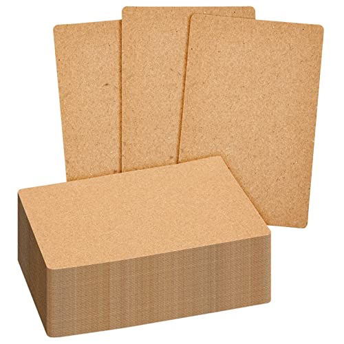 Juvale Blank 3x5 Kraft Paper Index Cards, Note Cards for Home, Office, Recipes, School Learning, Studying, Crafts, DIY, Standard Size Heavy Weighted Card Stock (100 Pack), Brown