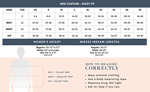 Med Couture Women's 'Activate' Flow Scrub Pant, Black, Large