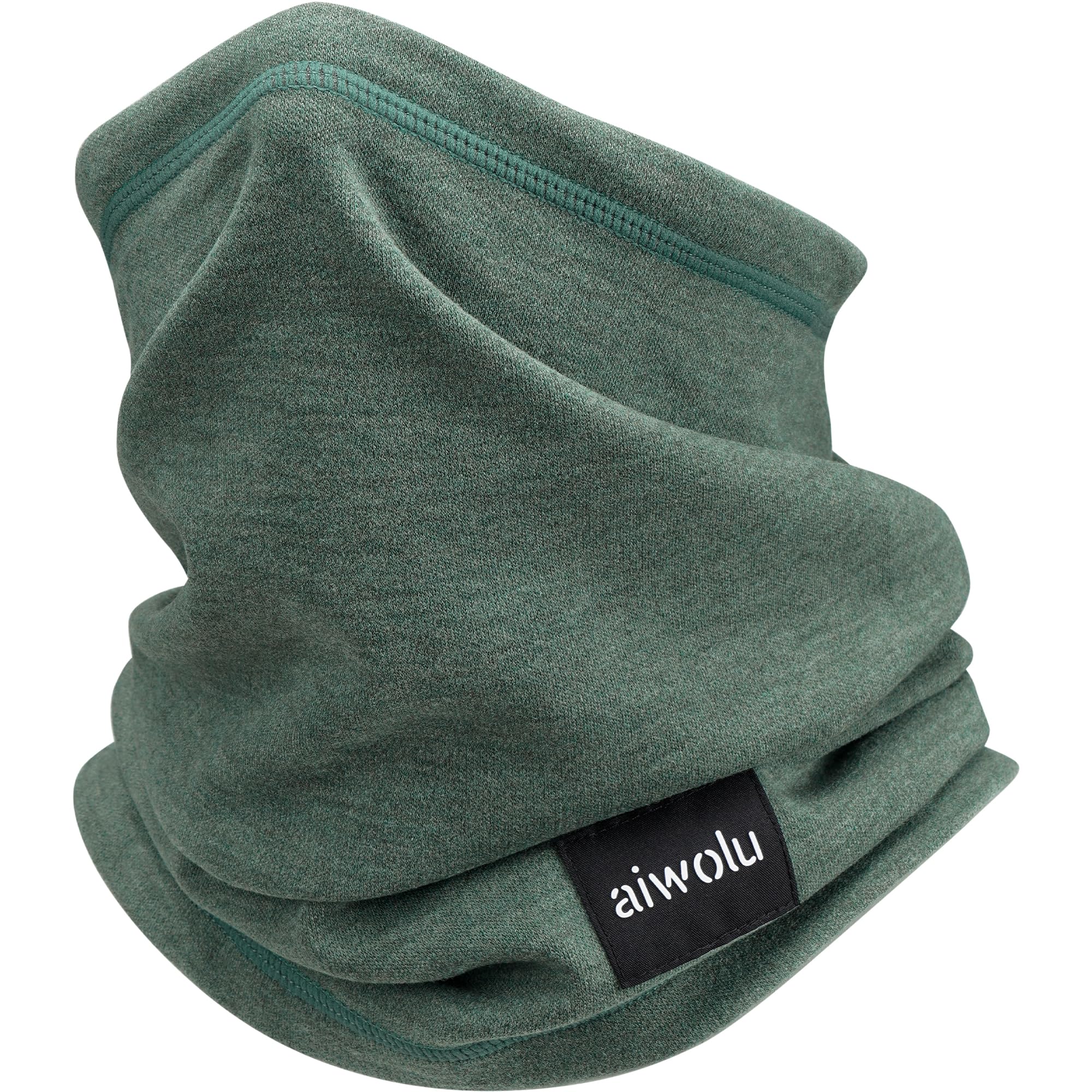 AIWOLU Neck Gaiter Warmer Windproof for Cold Weather Winter Face Mask Skiing Running Outdoor Men & Women