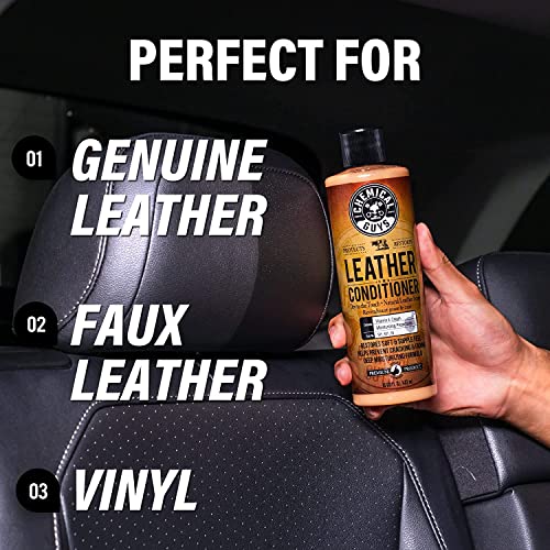 Chemical Guys SPI_109_16TI Leather Cleaner and Conditioner Complete Leather Care Kit (16 fl oz) +  SPI22016 Total Interior Cleaner & Protectant, (16 fl oz) 3 Items