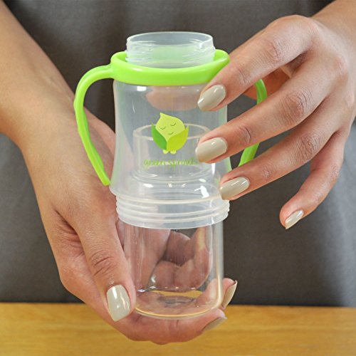 green sprouts Glass Sip & Straw Cup, Light Aqua, 6 Months+, 4 ounces