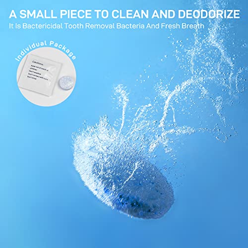 Denture Cleaning Tablets - Medical Equipment Cleaning Tablets 5 Minutes Clean Mouth Guard, Night mouthguard -30 Pieces a Box, Small Packaging for Business Travel Convenient to take Out