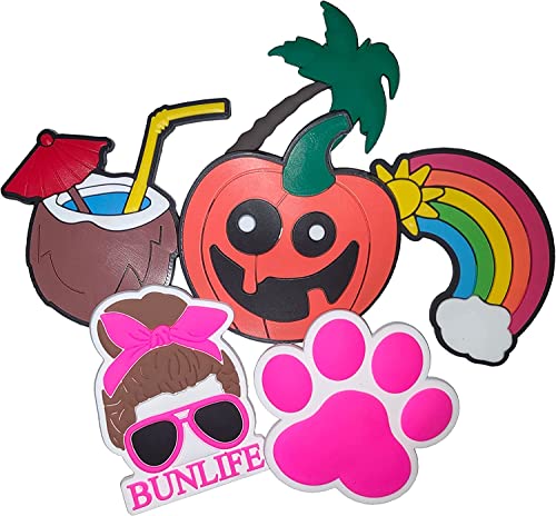 JinJing Beach Bag Accessories PVC Rubber Totes Inserts Charms for Bogg Bag Sun