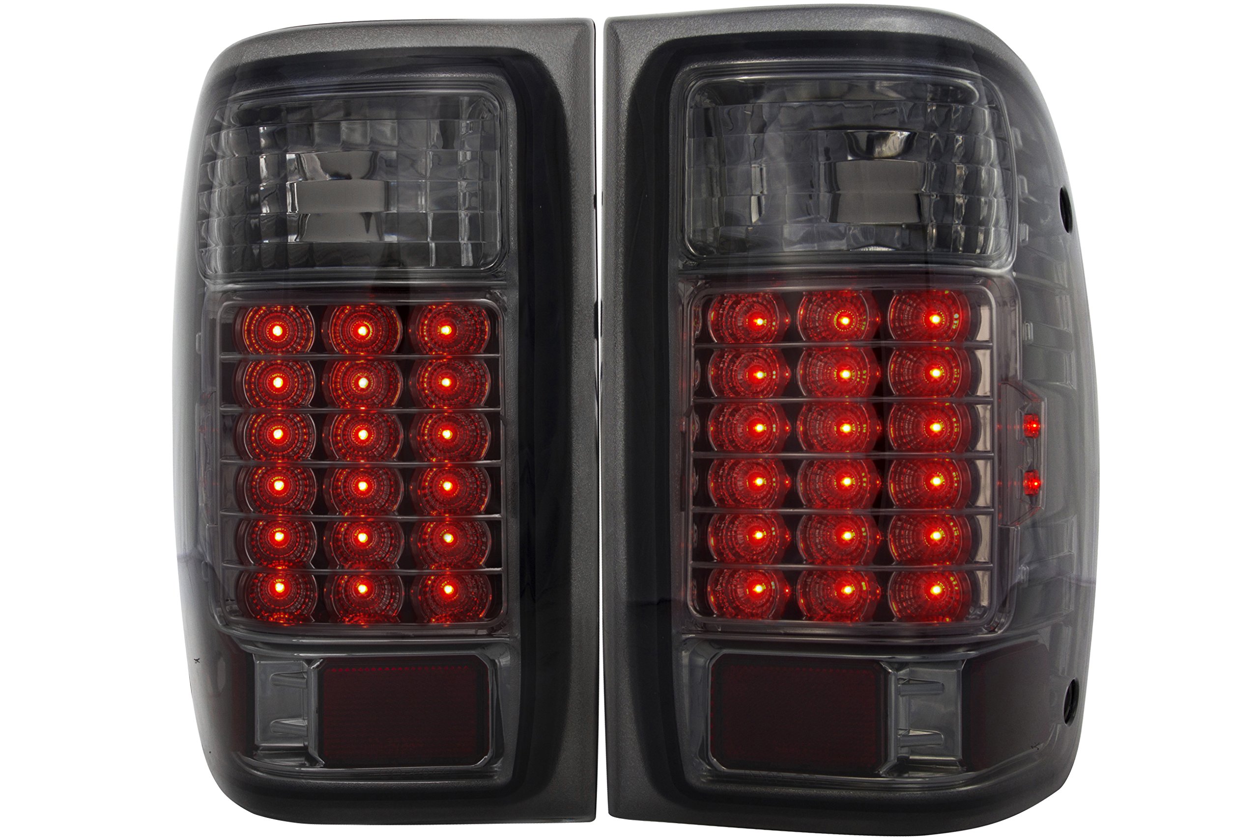 AJP Distributors Replacement Upgrade Led Stop Brake Tail Lights Lamps Pair For Ranger 1993 1994 1995 1996 1997 1998 1999 2000 93 94 95 96 97 98 99 00 (Smoke)