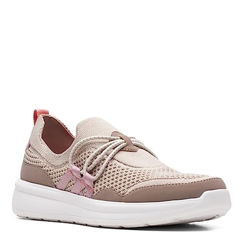 Clarks Women's Ezera Run Loafer, Taupe Combi, 9