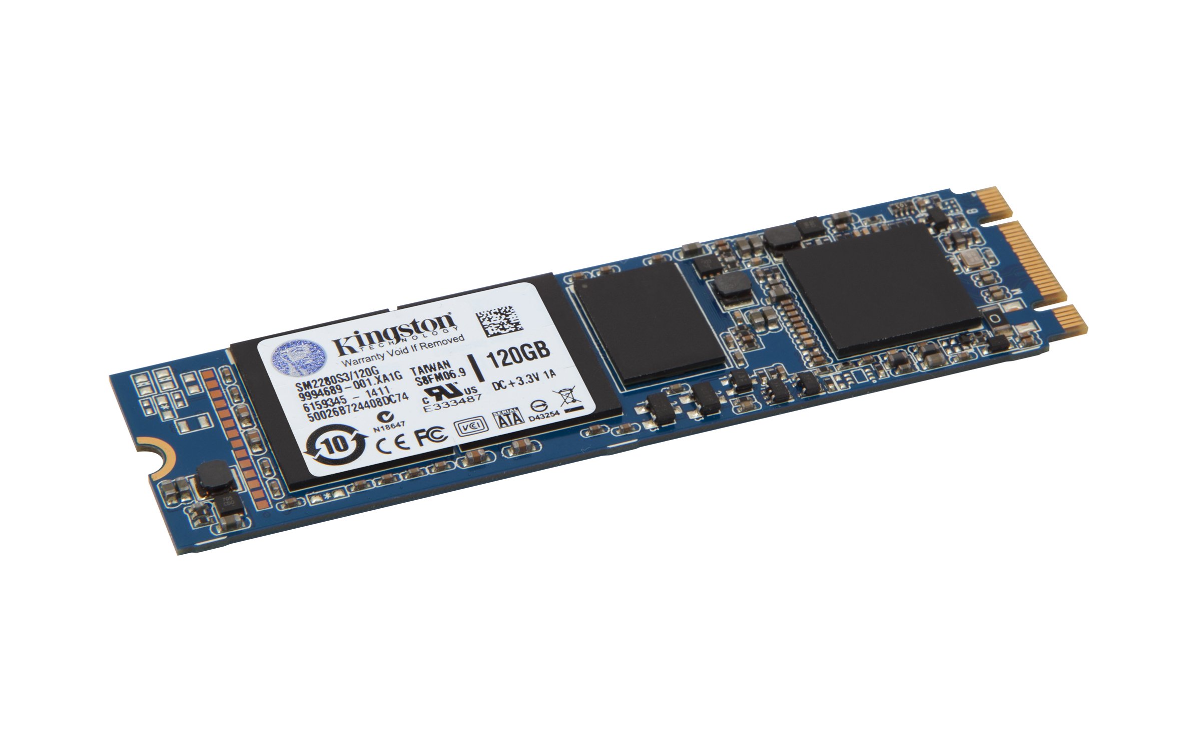 Kingston Digital 120GB SSDNow M.2 SATA (6Gbps) Compact Form Factor SSD (SM2280S3/120G)