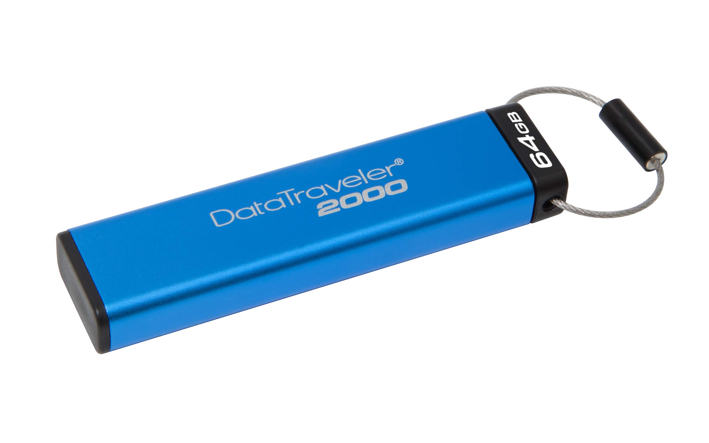 Kingston Digital 64GB DT2000 Keypad USB 3.0, 256bit AES Hardware Encrypted (DT2000/64GB)