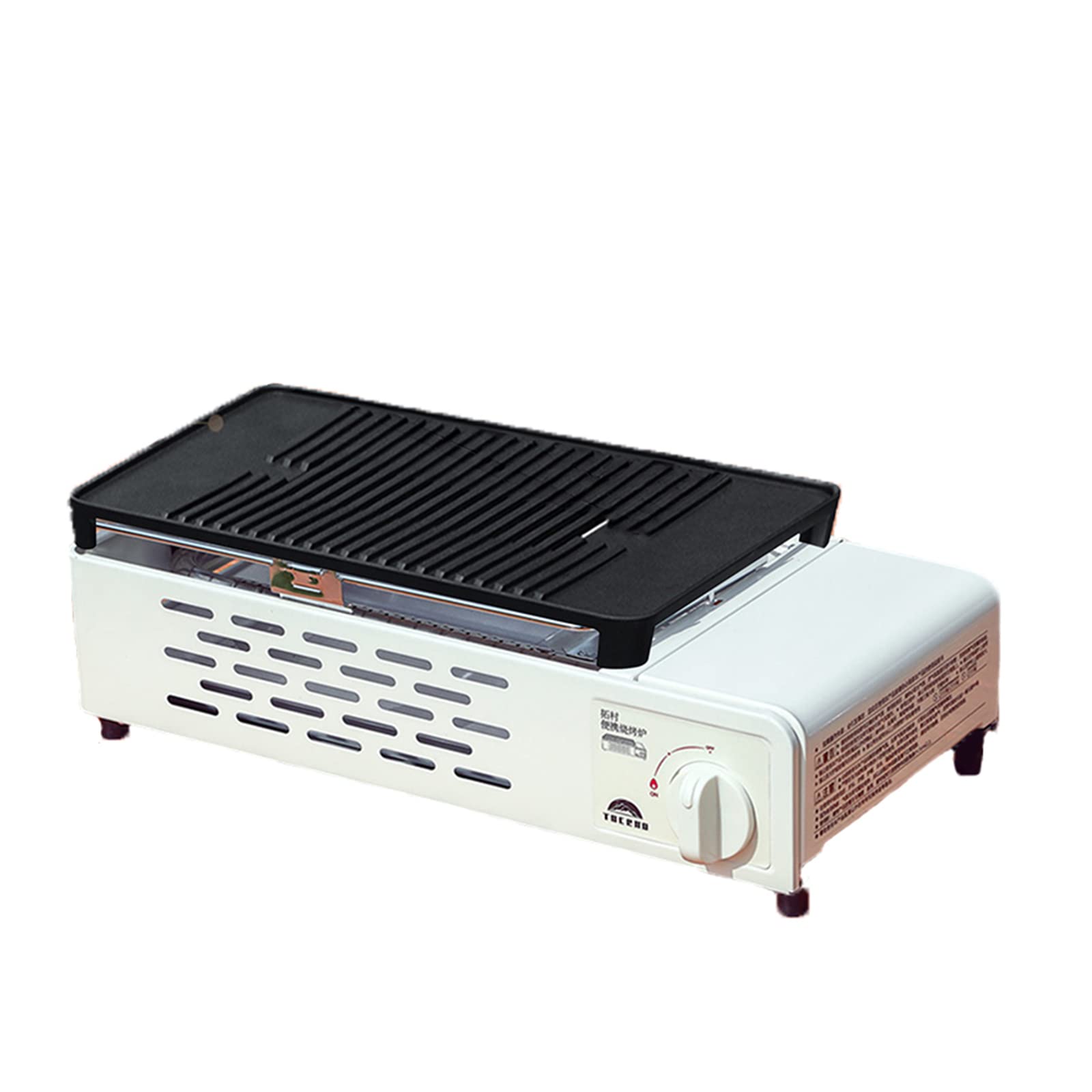 AIROKA Cassette Stove with electronic lighter and automatic flame control, 2.3KW butane gas stove, suitable for camping, picnics,outdoor and car trips