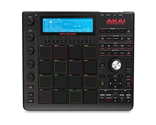 Akai Professional MPC Studio Black | Ultra-Portable MPC With MPC Software (Download), USB Power, LCD Screen, Touch Sensitive Encoders, Brushed Aluminium Body & Data Dial