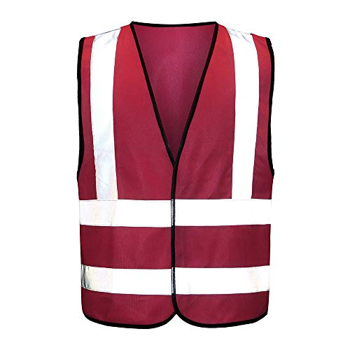 AYKRM 12 colour High visibility viz vest hi vis viz reflective safety vests for men (XS-8XL) (X-Large, Pink)