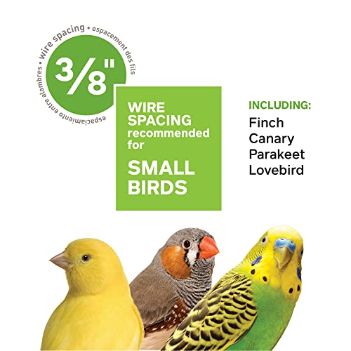 Prevue Pet Products South Beach Wave Top Bird Cage, Coral (Model: SP50110)