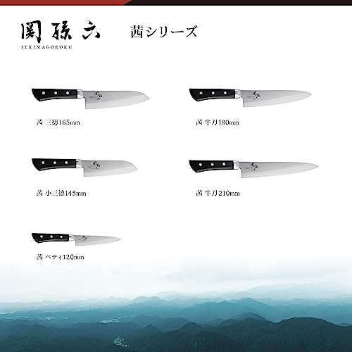 Kai Corporation AE2908 Sekimagoroku Akane Chef's Knife, 8.3 inches (210 mm), Made in Japan, Dishwasher Safe, Easy Care