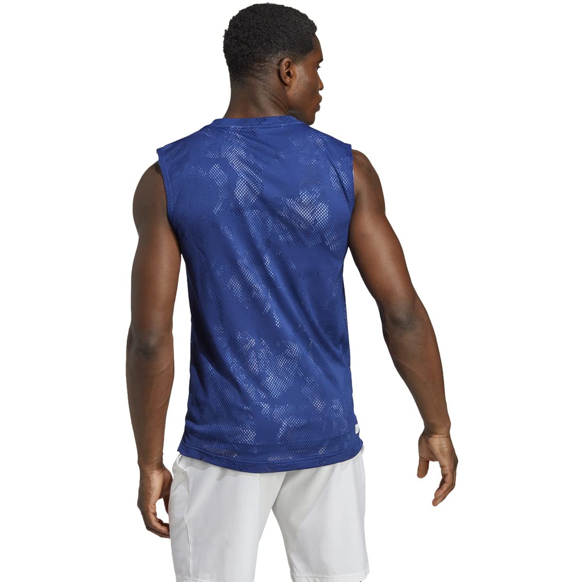 adidas Melbourne Sleeveless Tee Victory Blue MD