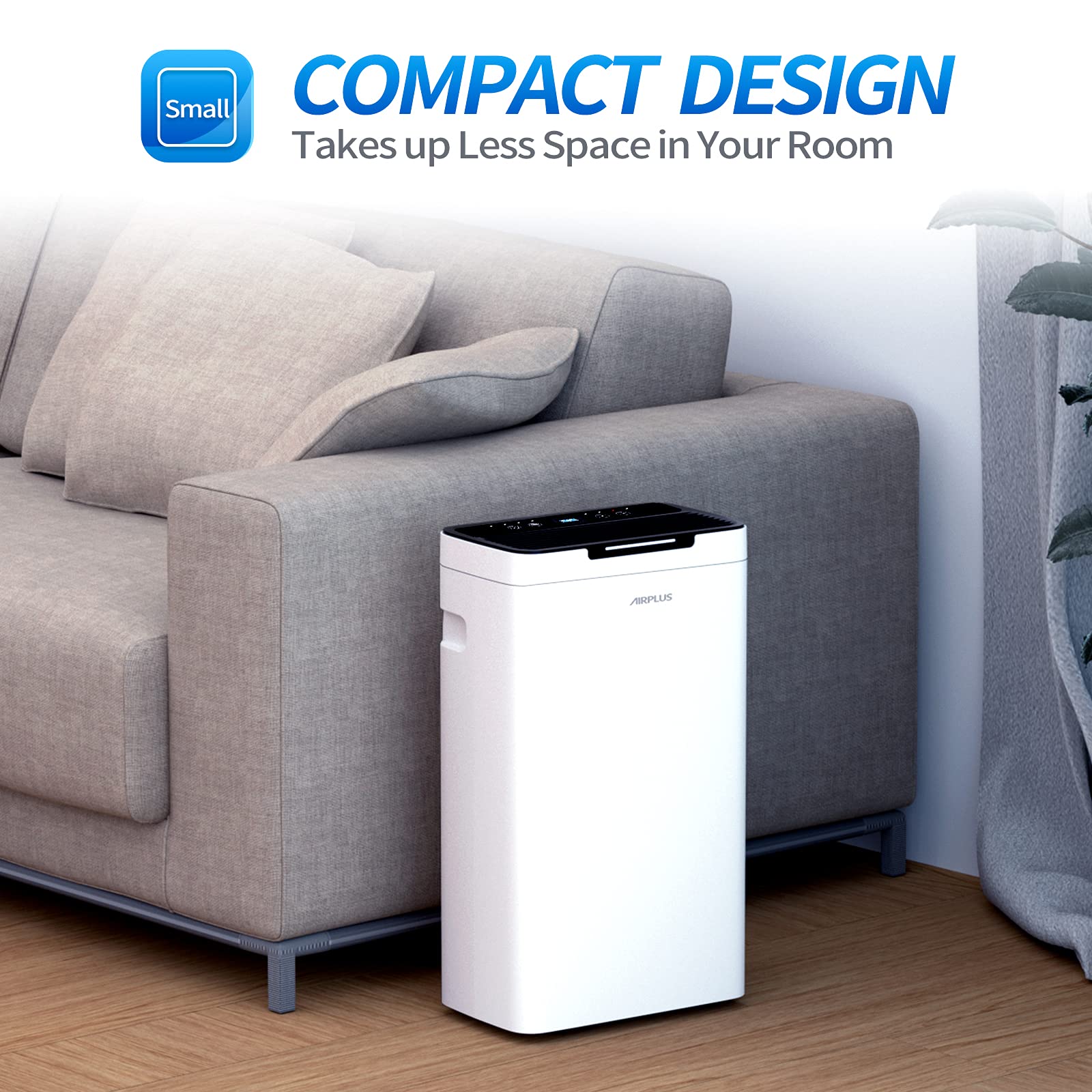 AIRPLUS 30 Pints 2,000 Sq. Ft Dehumidifier for Basement, Powerful Dehumidifier for Home with Drain Hose (AP1907P)