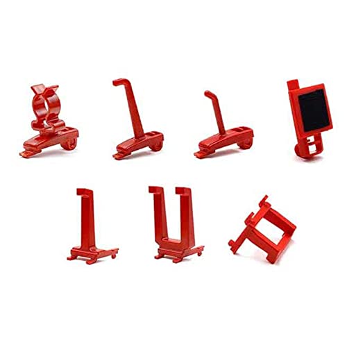 AMLESO 10 Pieces Wall Mounted Hole Board Hook Portable Garage Multifunction Easy to Install, Big Single Hook
