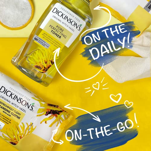 Dickinson's Original Witch Hazel Pore Perfecting Toner, 100% Natural, 16 Ounce Fragrance free