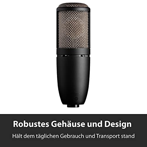 AKG Pro Audio P420 Dual Capsule Condenser Microphone, Black (3101H00430)