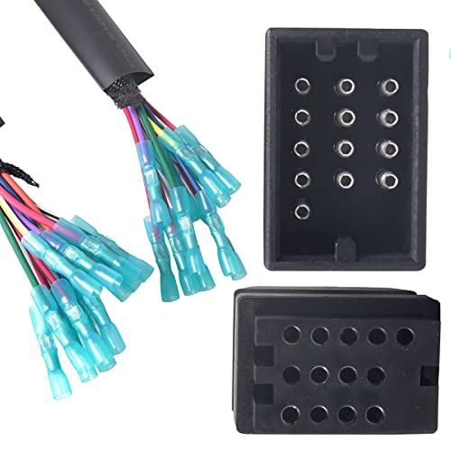 Aumtoni Snow Plow Wiring Harness Repair Kit 2 Pack for Boss Snowplow Blade, 13-Pin Plow & Vehicle Side Repair Harness, Replace# MSC04753, MSC04754