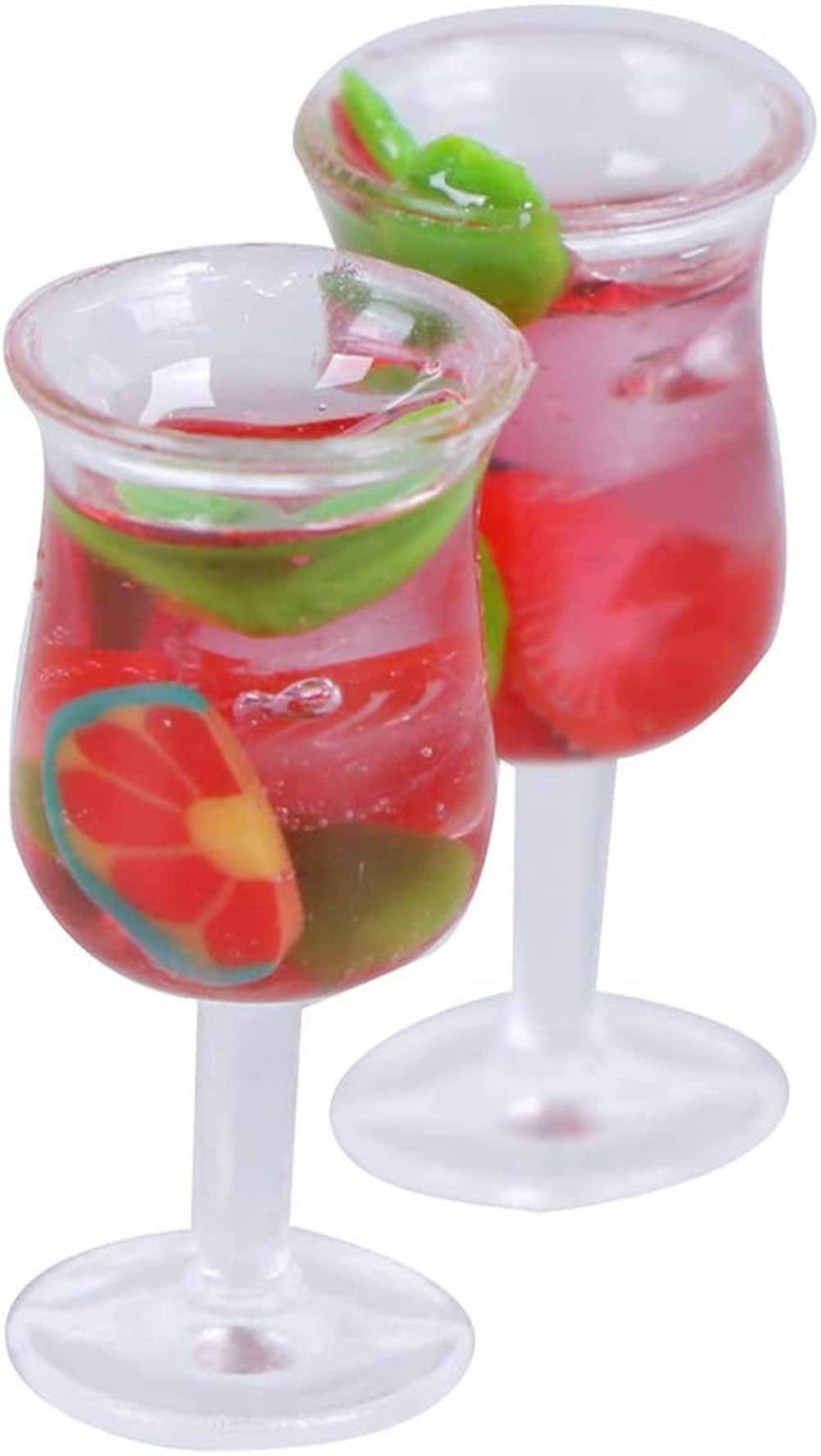 CoscosX 13 Pcs 1:12 Colourful Cocktail Cup Drink Juice Tea Beverage Bottle Jam Jar Toys,Simulation Drink Wine Glass Model for Dollhouse,Dolls House Miniature Toy Doll Food Kitchen Accessory Bar Decor