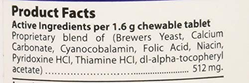 Flea Away All Natural Supplement for Fleas, Ticks, and Mosquitos Prevention for Dogs and Cats, 100 Chewable Treat Tablets, Single