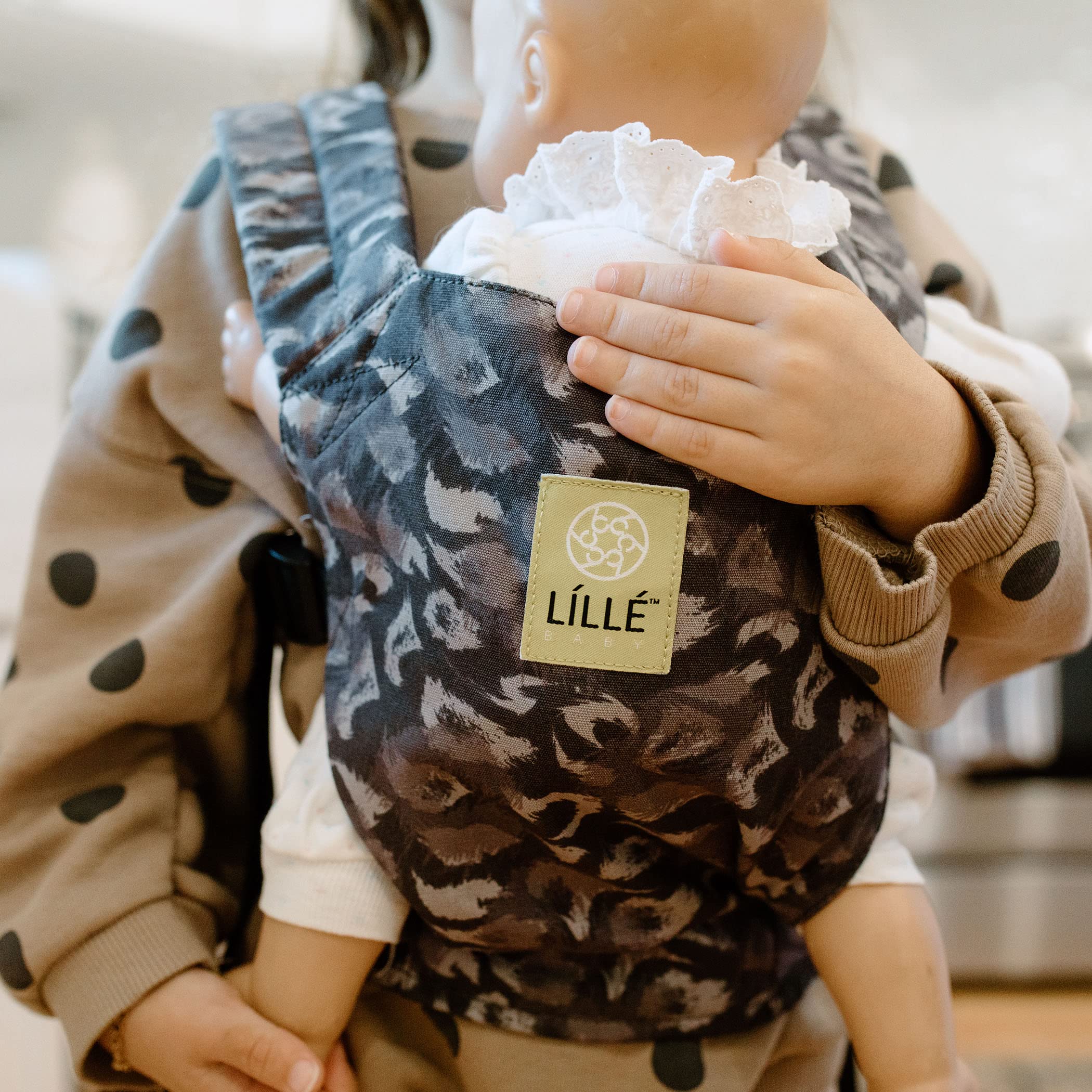 LÍLLÉbaby Doll Carrier, Baby Doll Carrier for Dolls and Other Toys, Twilight Leopard