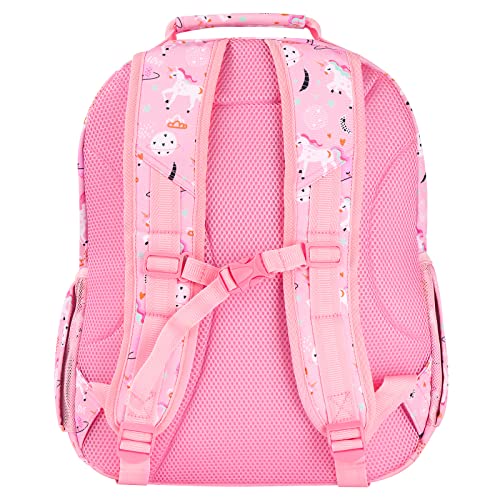 Choco Mocha 15inch Unicorn Backpack + Lunch Bag+ Pencil Bag