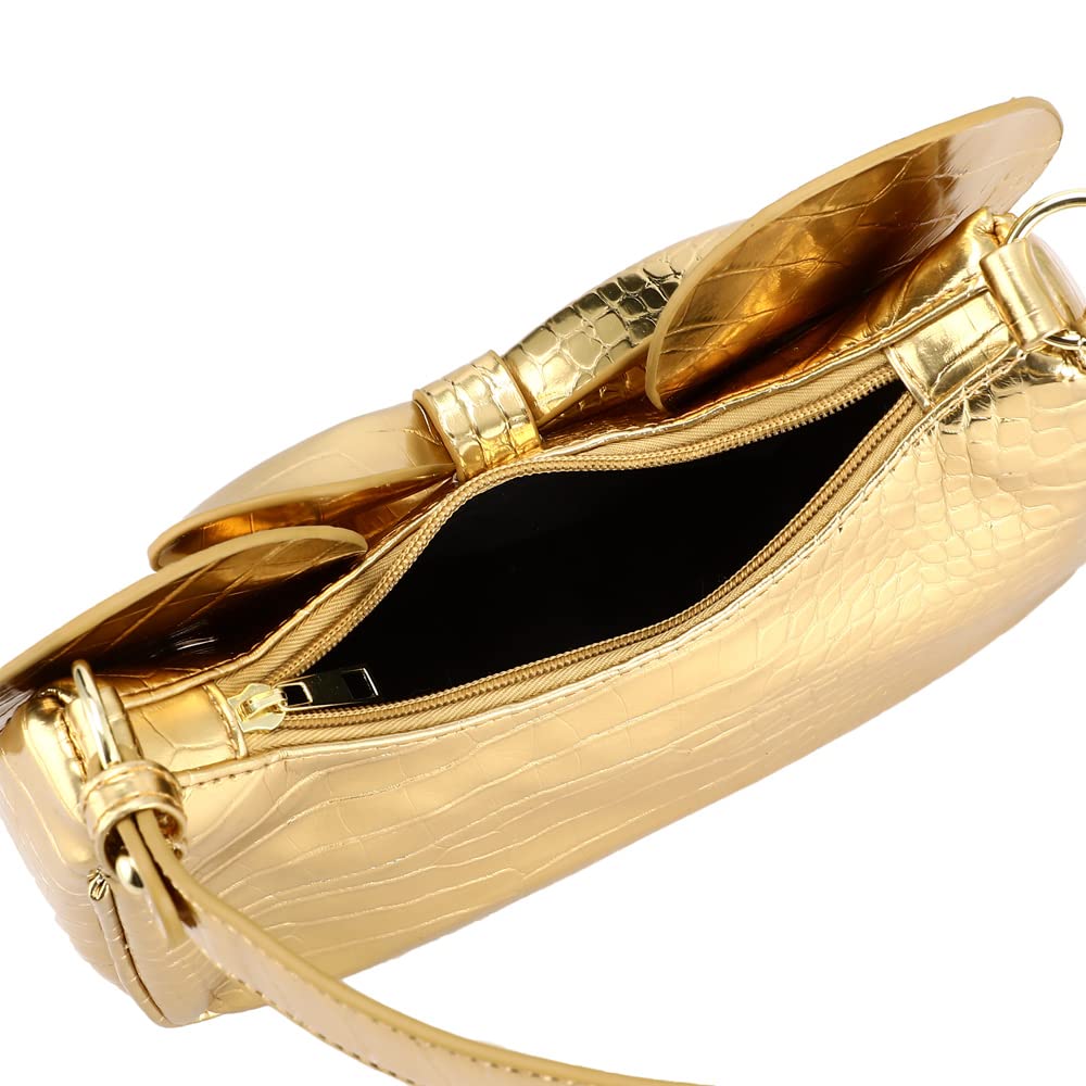 Disney Minnie Mouse Gold Metallic Mini Handbag