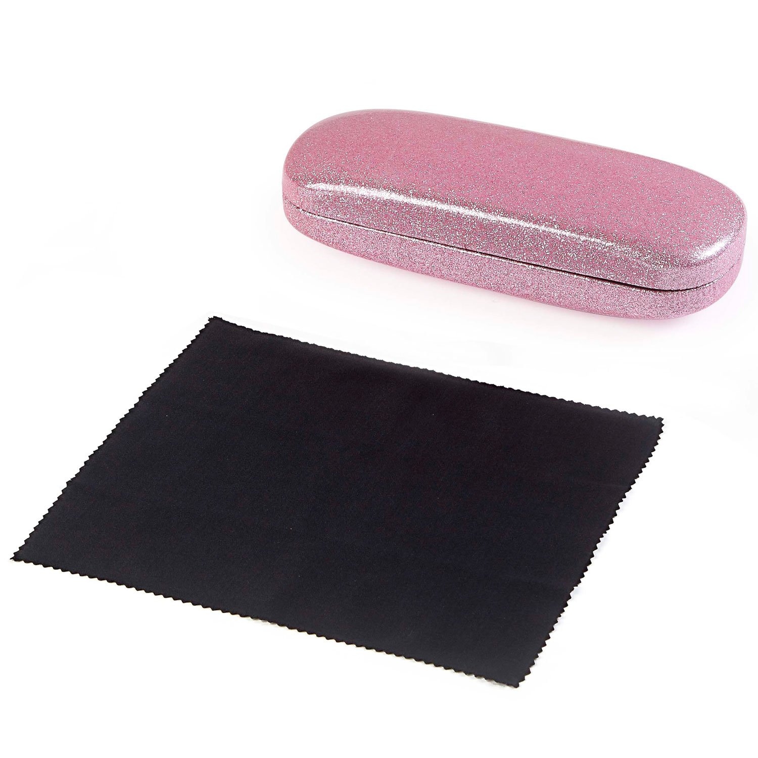 ALTEC VISION Glasses Case - Medium Size - Fits Most Glasses and Sunglasses Case (Shiny Pink)