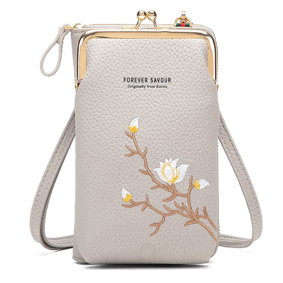 GuaziV Cell Phone Purse Small Crossbody Bags for Women Mini Messenger Shoulder Handbag Wallet with Credit Card Slots