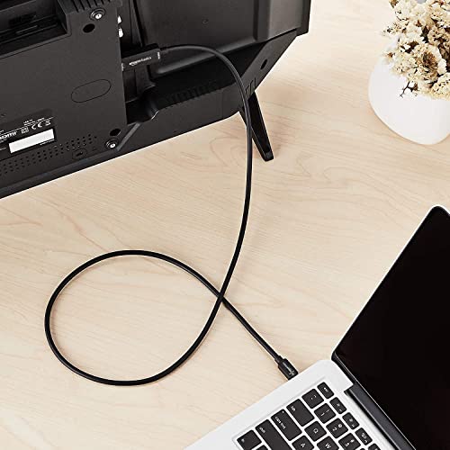 Amazon Basics Mini DisplayPort to HDMI Display Adapter Cable 4K@60Hz - 3 Feet, Black