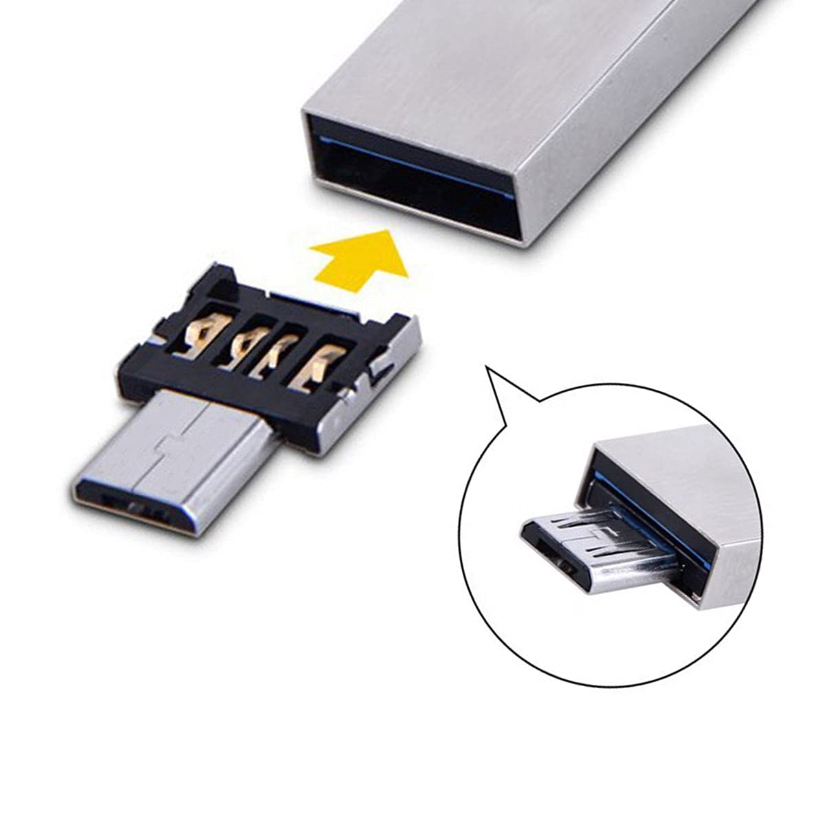 Cablecc USB 3.0 to Micro SD SDXC TF Card Reader with Micro USB 5pin OTG Adapter for Tablet/Cell Phone…