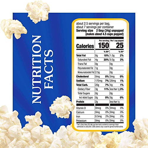 ACT II Buttery Kettle Corn Microwave Popcorn, 3-Count, 2.75-oz. Bags (Pack of 12)