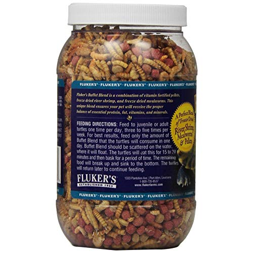 Fluker's Buffet Blend Aquatic Turtle Formula for Pets, 7.5-Ounce [2-Pack]