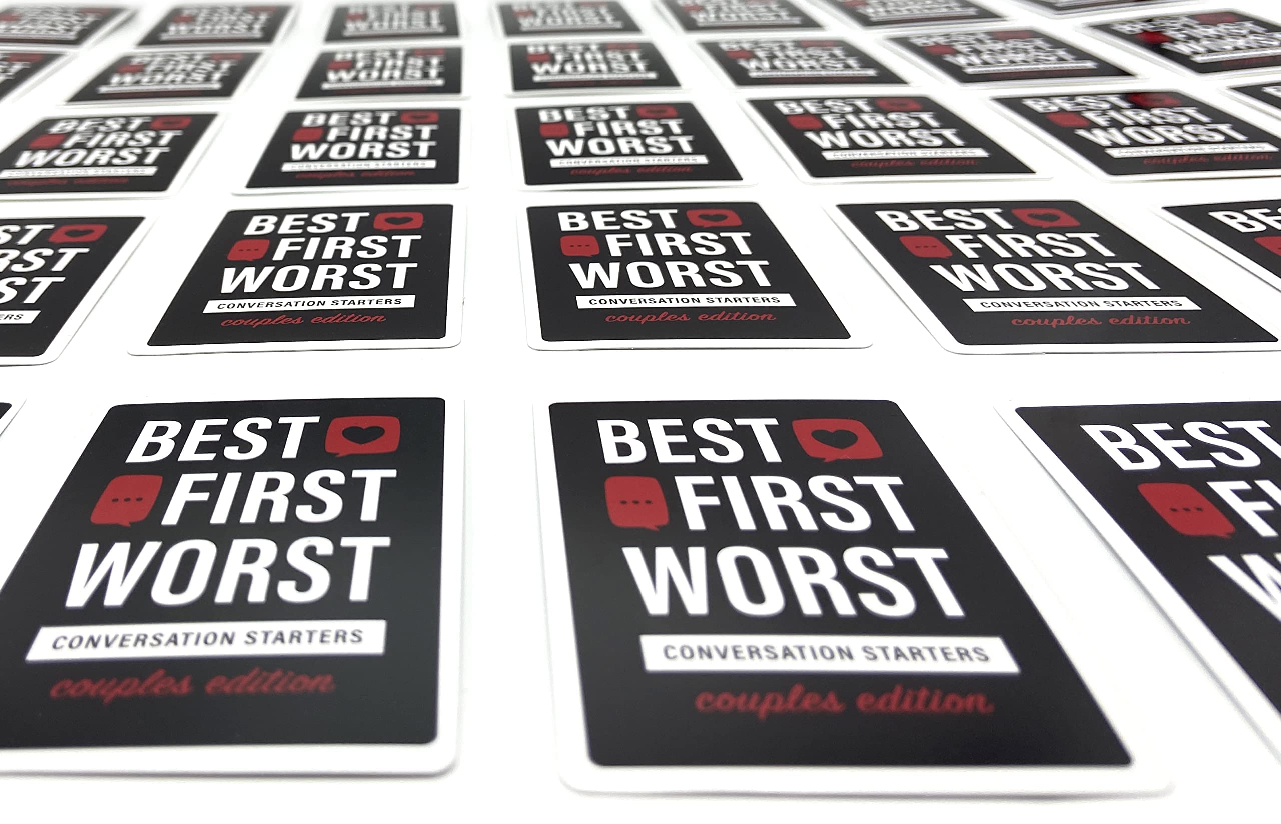 Gatwick Games Best First Worst - New Couples Card Game, Great for Couples Date Night, Work on Strengthening Your Relationship While Playing a Fun Card Game, 2 or More Players