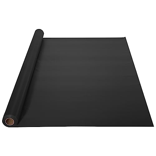 Hoffmaster Plastic Roll Tablecover, 40" X 100 Ft, Black