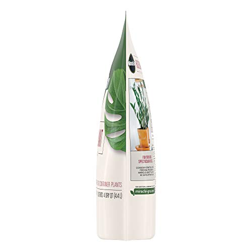 Miracle-Gro Houseplant Potting Mix: Fertilized, Perlite Soil for Indoor Gardening, Designed to Be Less Prone to Gnats, 4 qt.