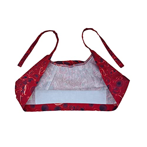 A Striking and Fashion-Forward Headwear with a Bold Skull Design and Red Platelet Accents