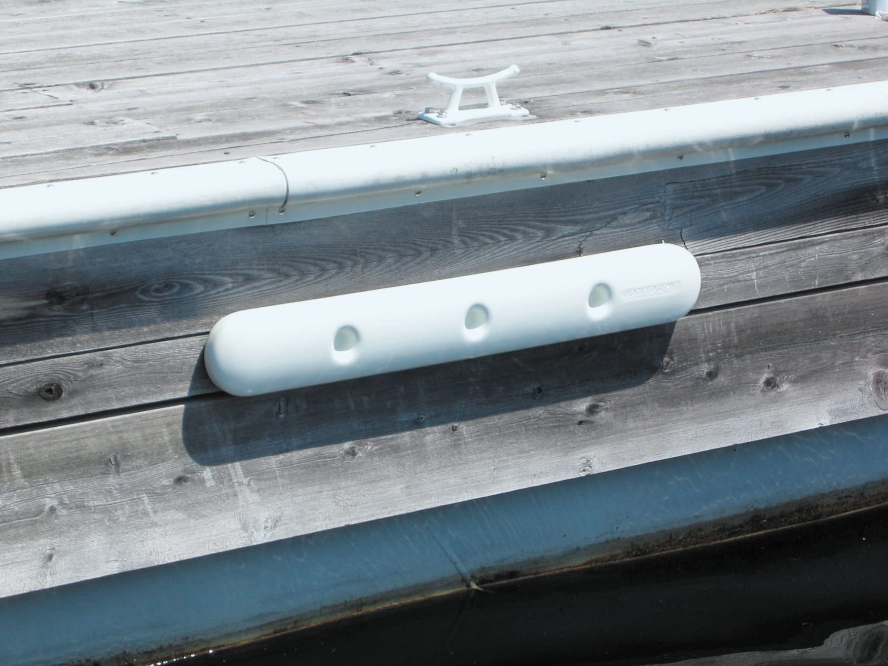 Dock Edge + PVC Ultra Gard Guards (1-Piece/1-Pack), 35-Inch, White