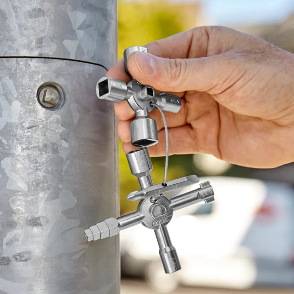 Knipex 00 11 01 TwinKey – for control cabinets, windows and shut-off systems