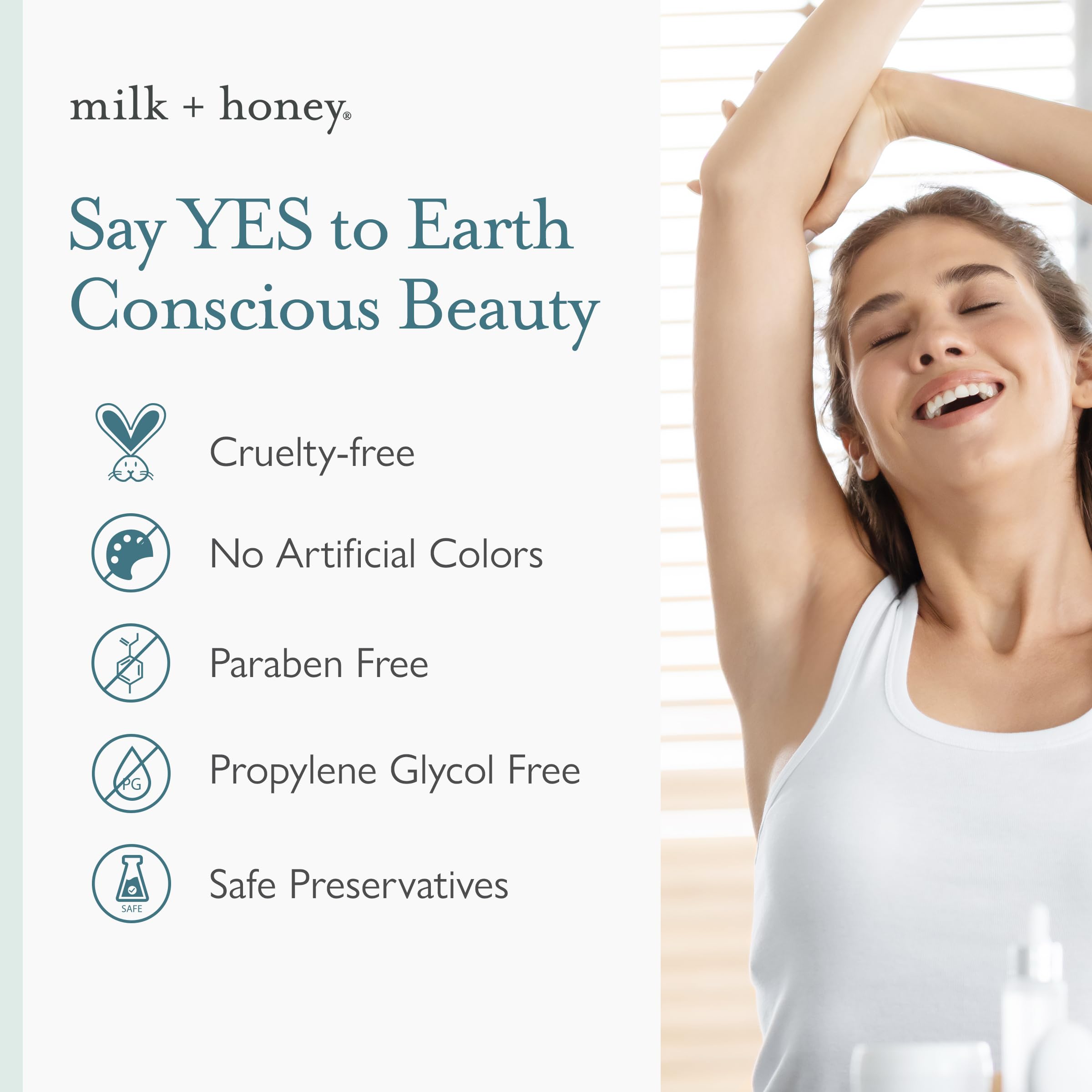 milk + honey Extra Strength Deodorant No. 09, Aluminum Free Deodorant for Women and Men, Natural Deodorant Gentle on the Skin, Lavender and Tea Tree scent